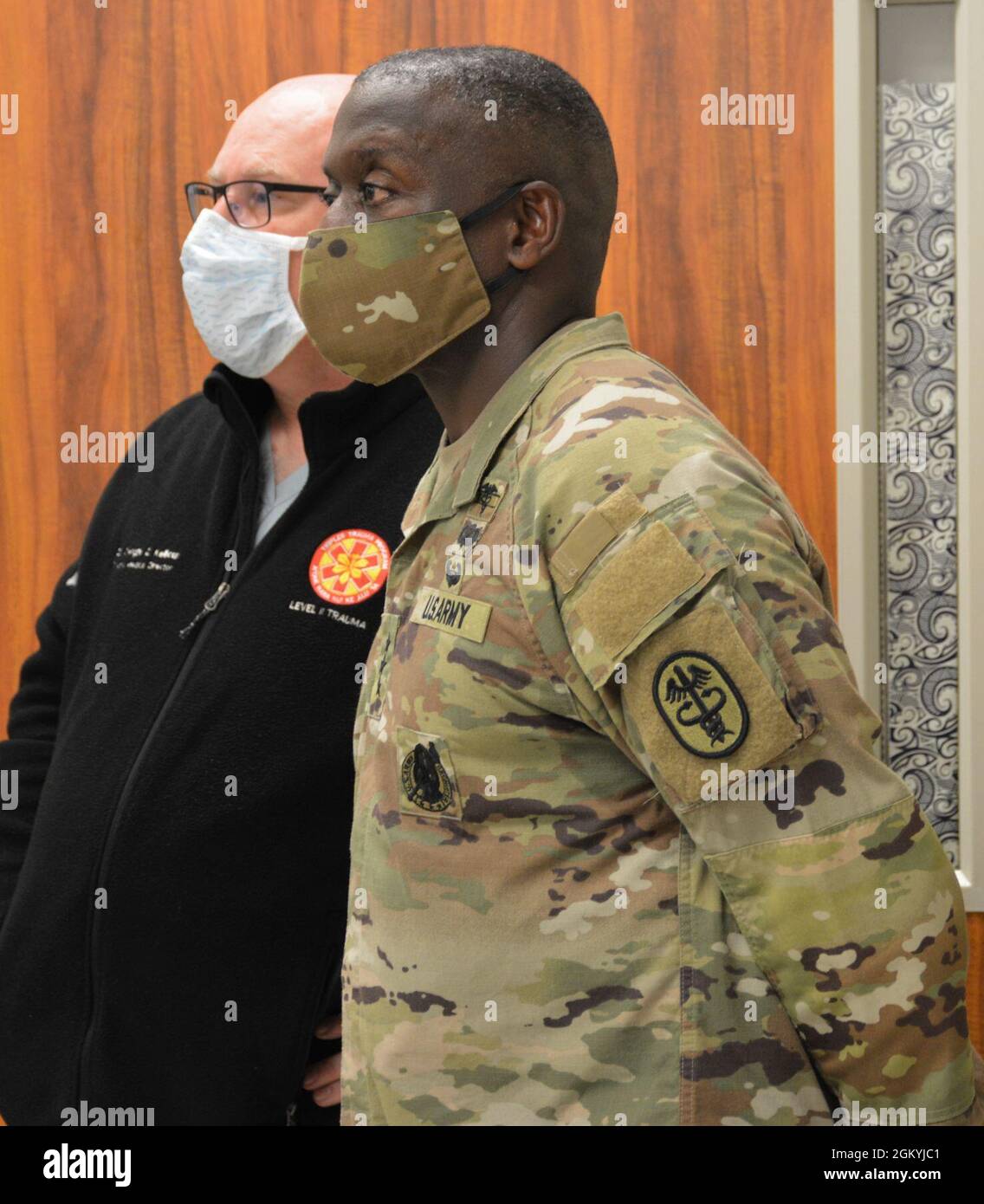 U.S. Army Surgeon General Lt. Gen. Scott Dingle observes a medical ...
