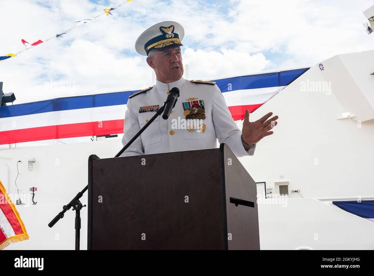 SANTA RITA, Guam (July 29, 2021) - Adm. Karl Schultz, commandant, U.S ...