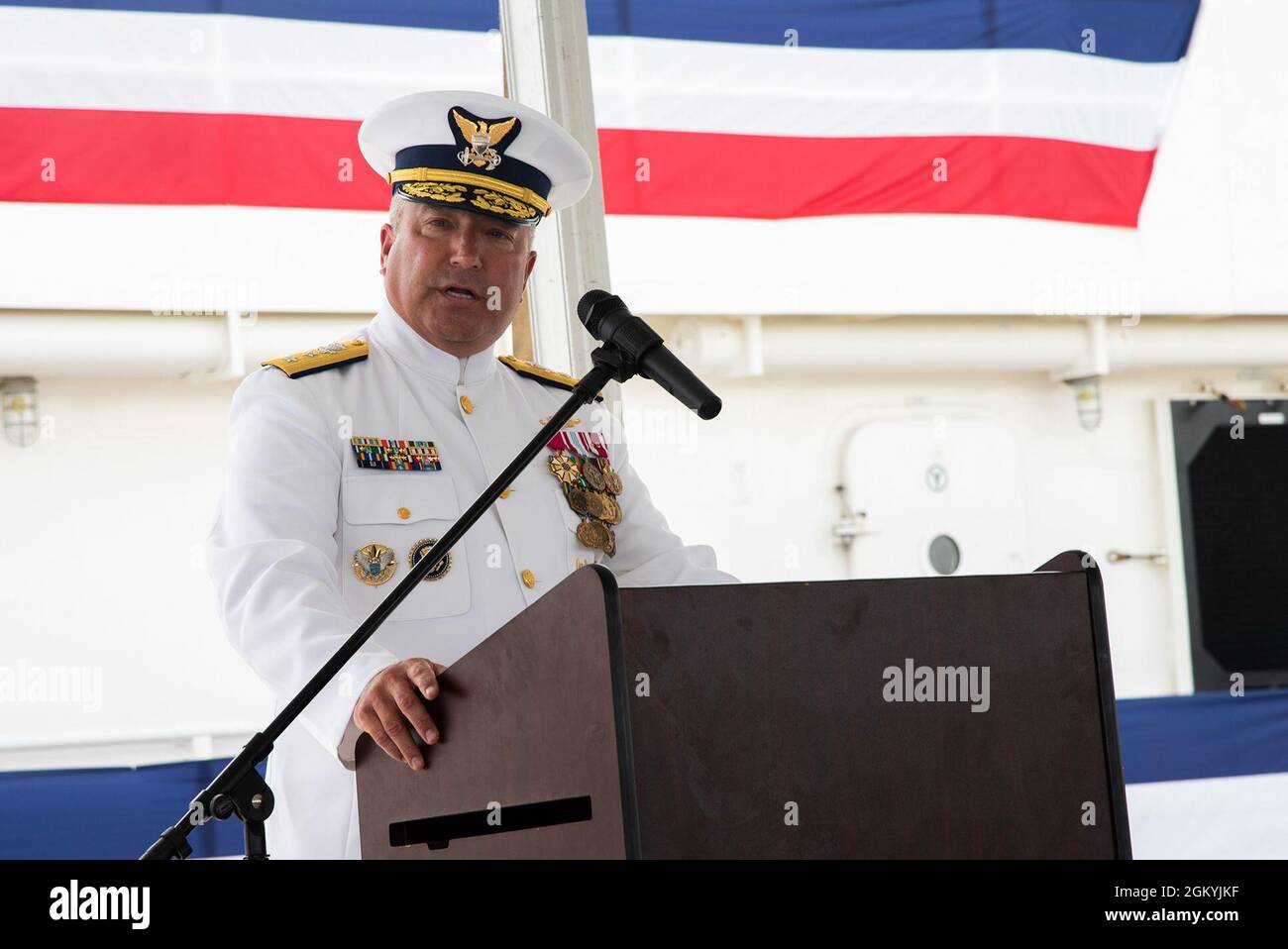 SANTA RITA, Guam (July 29, 2021) - Rear Adm. Matthew Sibley, commander ...