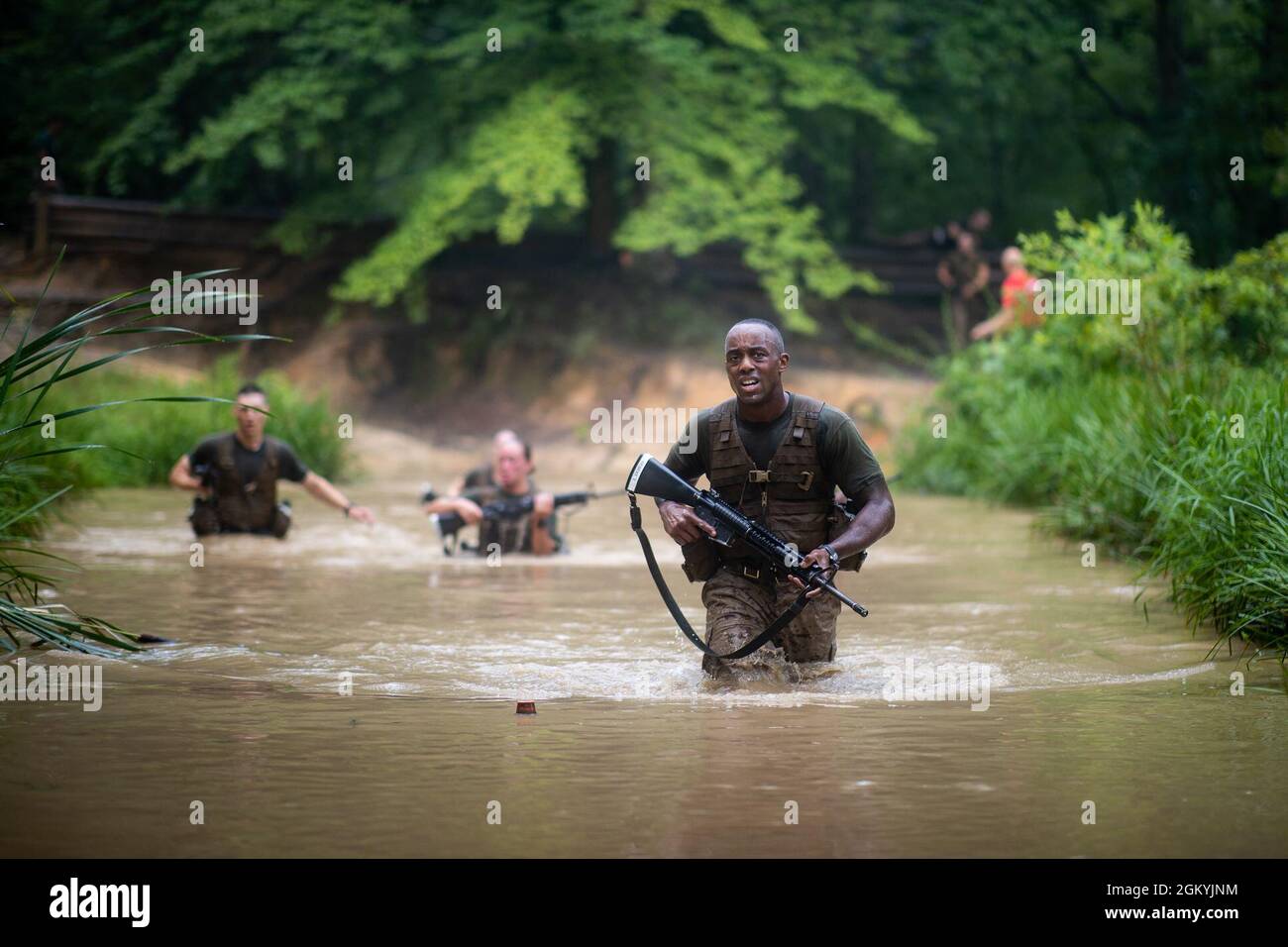 U.S. Marine Corps officer candidates with Delta Company participate in ...