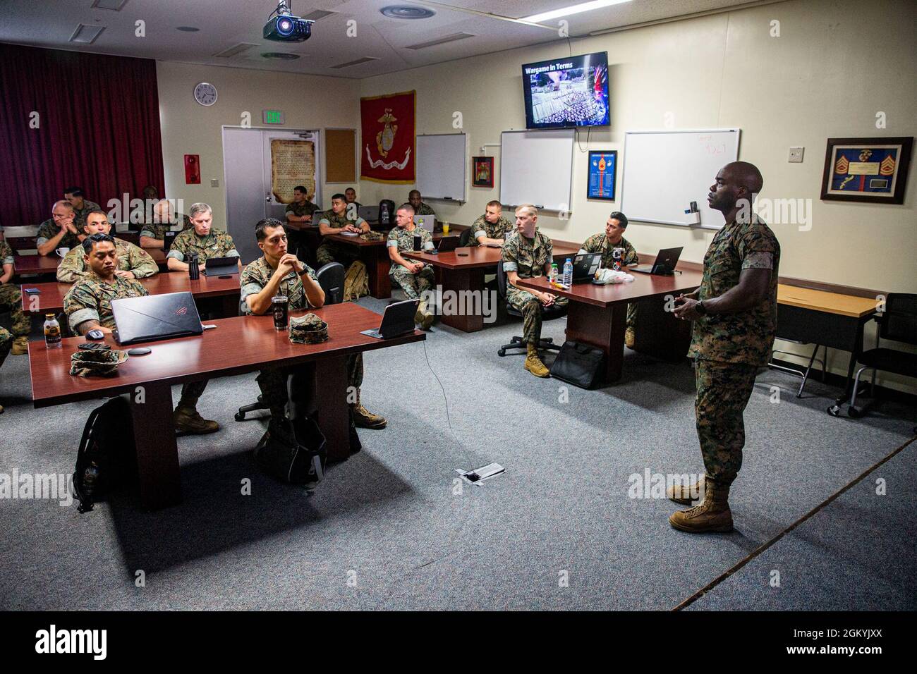 Staff noncommissioned officers attending the Advanced Course at the ...