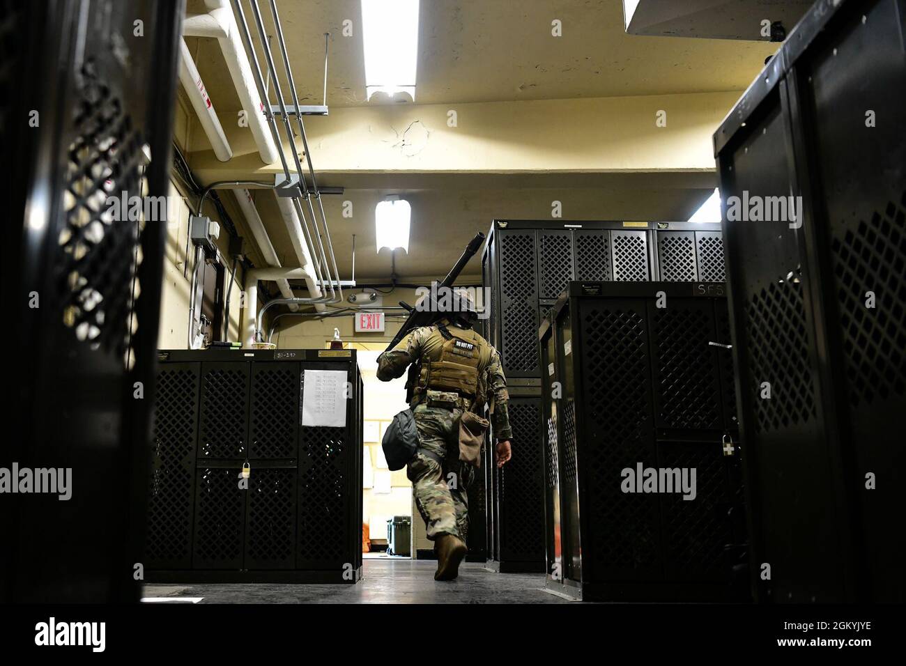 Staff Sgt. Adamma Bilal, 8th Security Forces Squadron defender, carries ...