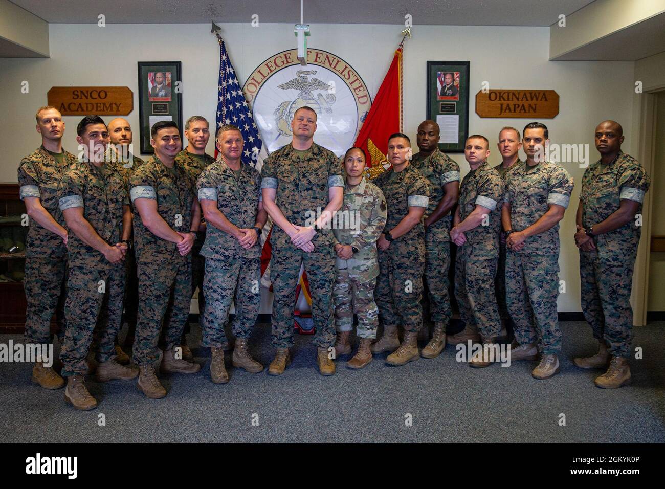 Staff noncommissioned officers attending the Advanced Course at the ...