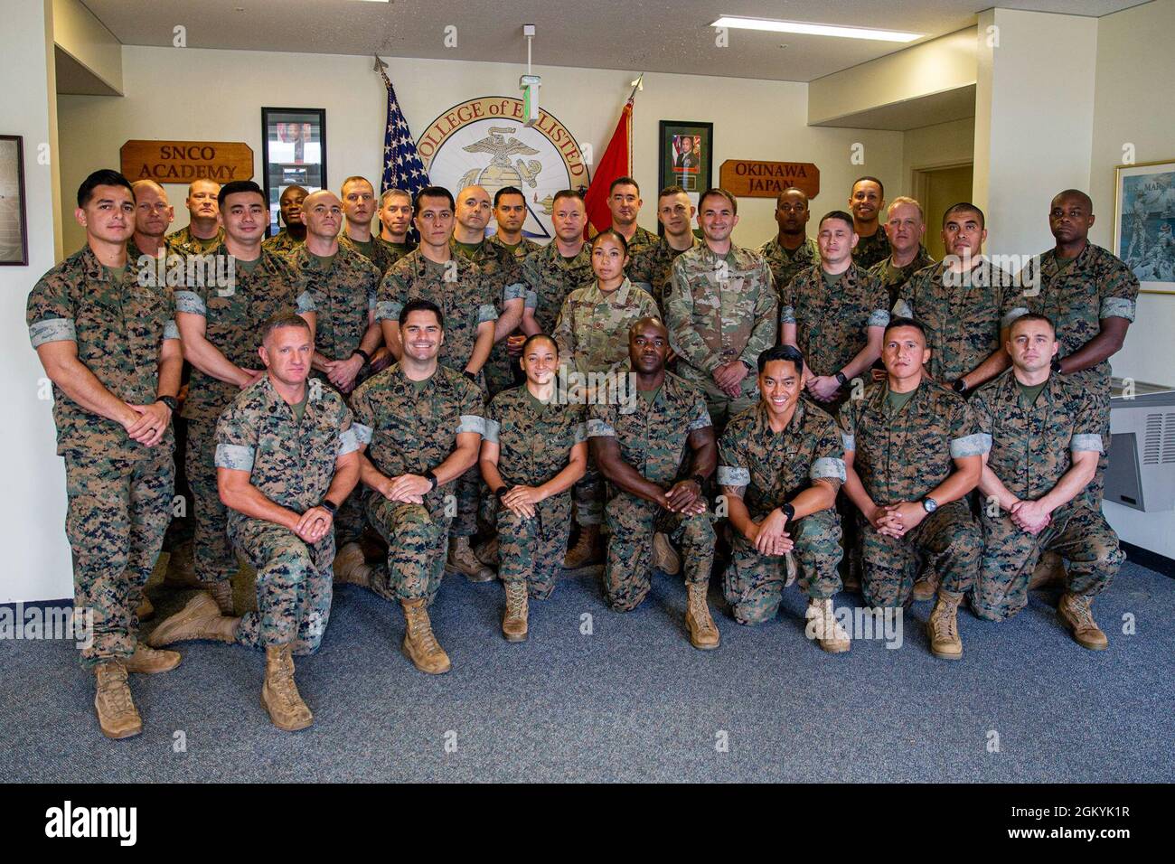 Staff noncommissioned officers attending the Advanced Course at the ...
