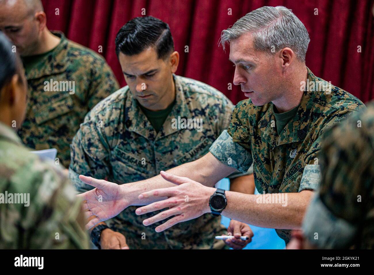 U.S. Marine Corps Gunnery Sgt. Steven Smith, the explosive ordnance ...