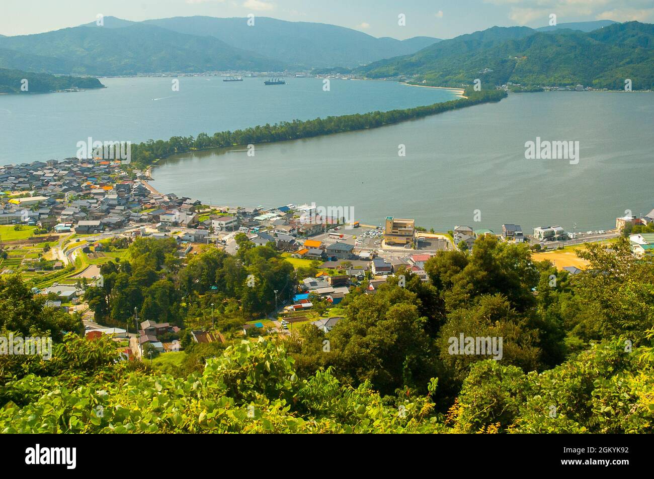 Amanohashidate, also known as "The Bridge to Heaven", in northern Kyoto ...
