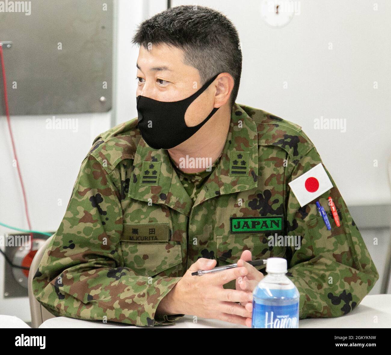 Japan Ground Self-Defense Force (JGSDF) Col. Masahito Kurita, deputy ...