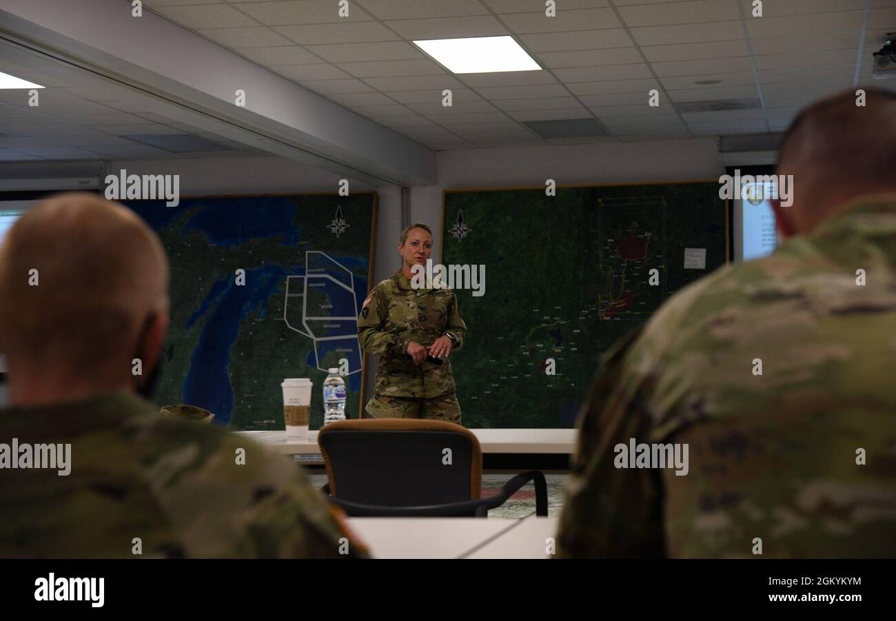 U.S. Army Col. Carrie Perez, 36th Sustainment Brigade commander, Texas ...