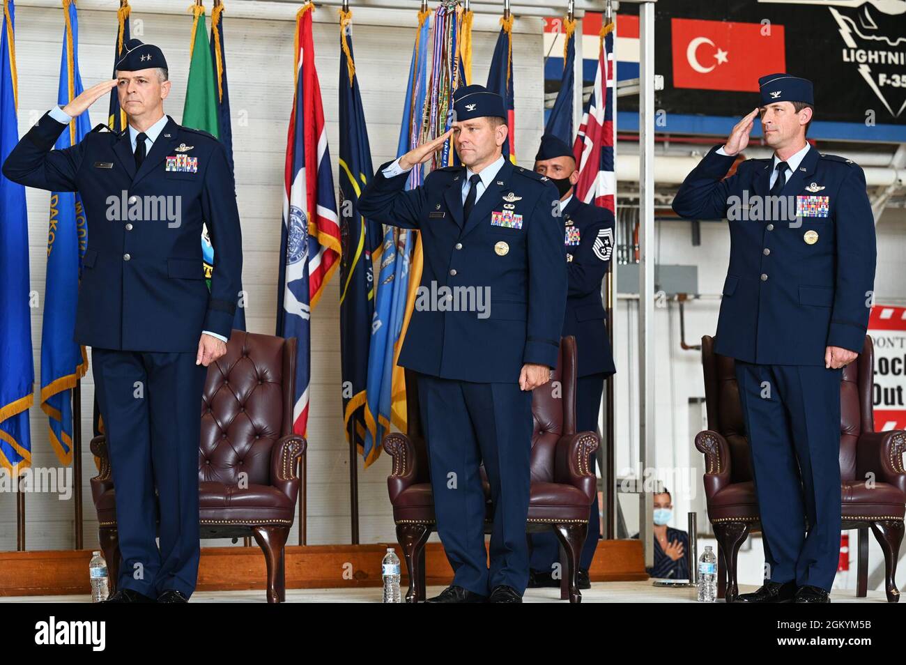 From left, U.S. Air Force Maj. Gen. Craig D. Wills, 19th Air Force ...