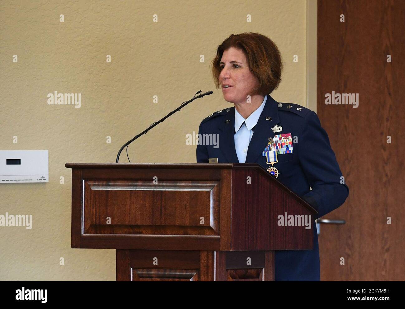 U.S. Air Force Maj. Gen. Andrea Tullos, Second Air Force commander ...