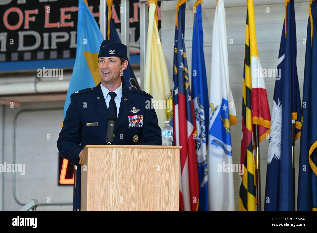U.S. Air Force Col. Jack R. Arthaud, 33rd Wing incoming commander ...