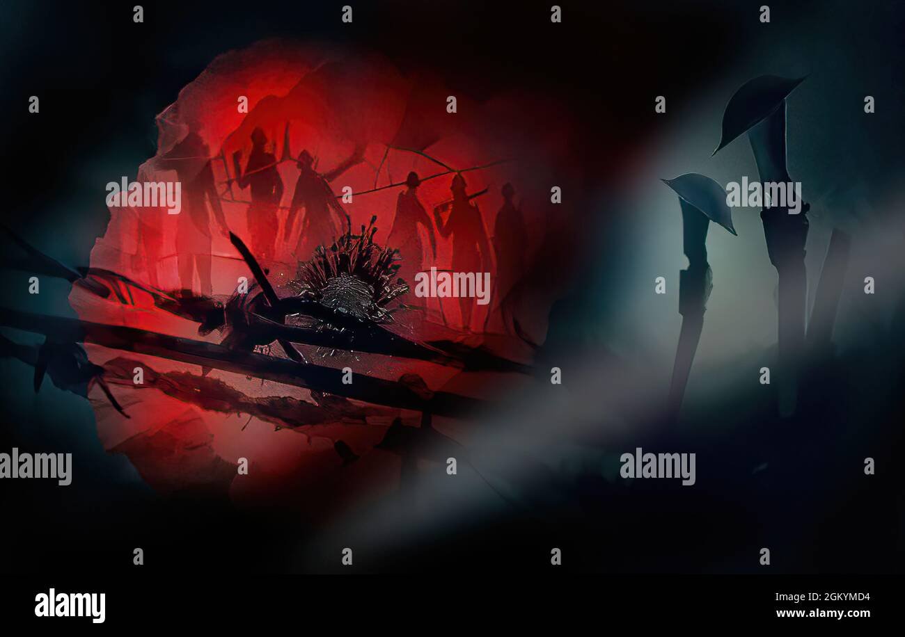 World war one collage Stock Photo - Alamy