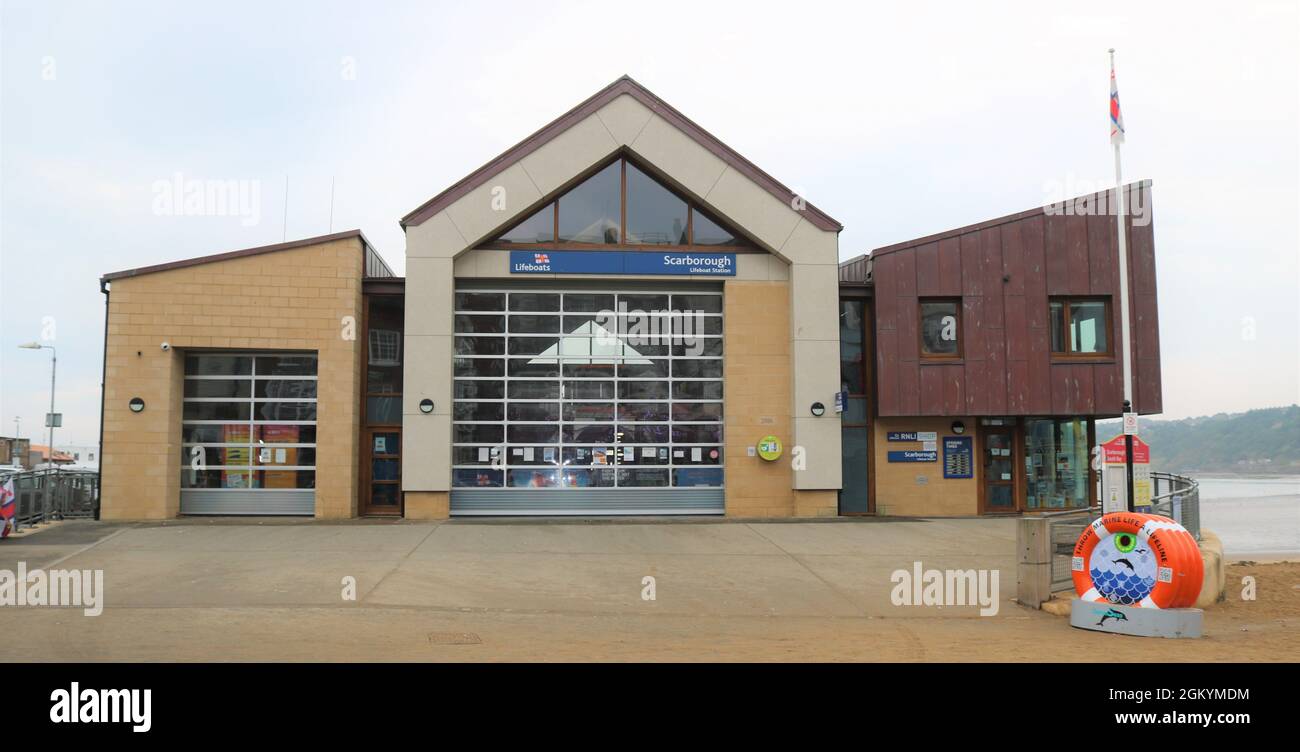 RNLI Scarborough Lifeboat Station Stock Photo - Alamy