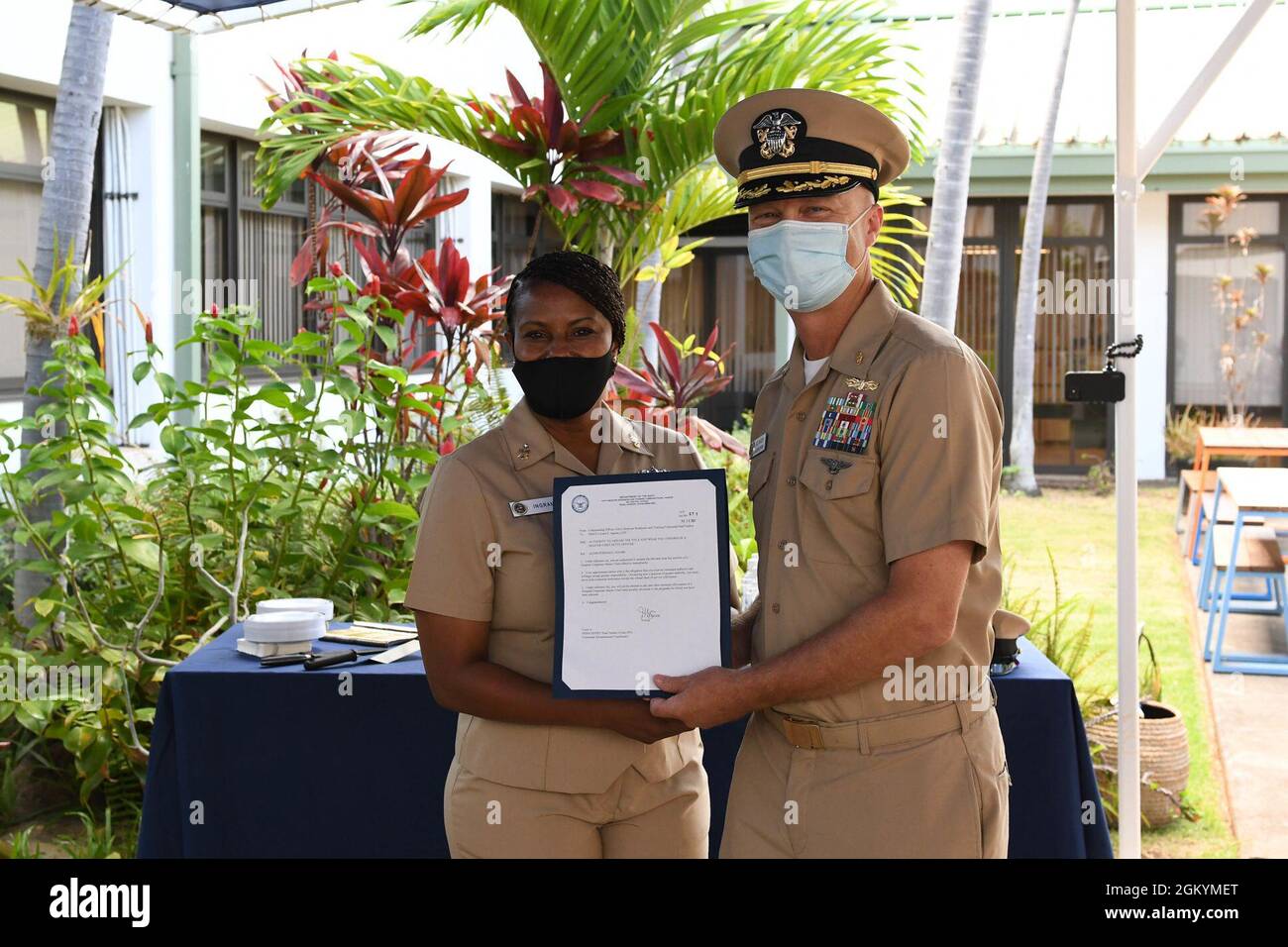 A frocking ceremony for Hospital Corpsman Master Chief Crystal Ingram ...