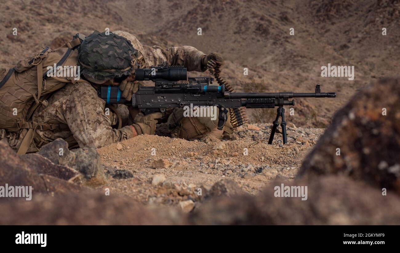 A U.S. Marine with Echo Company, 2nd Battalion, 23rd Marines, provides ...