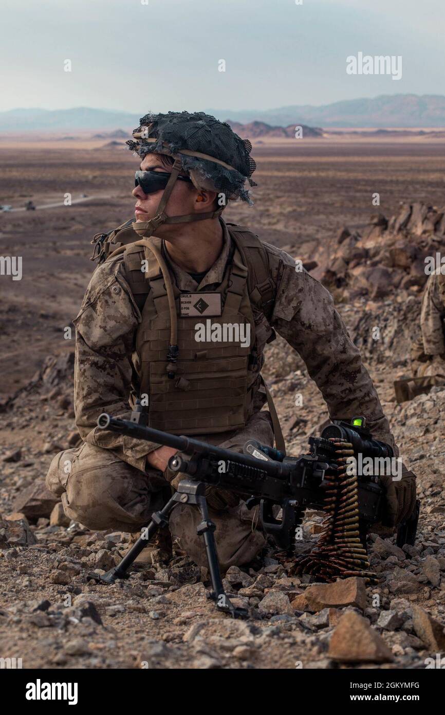 Lance Cpl. Brian Cruz, a machine gunner with Echo Company, 2nd ...