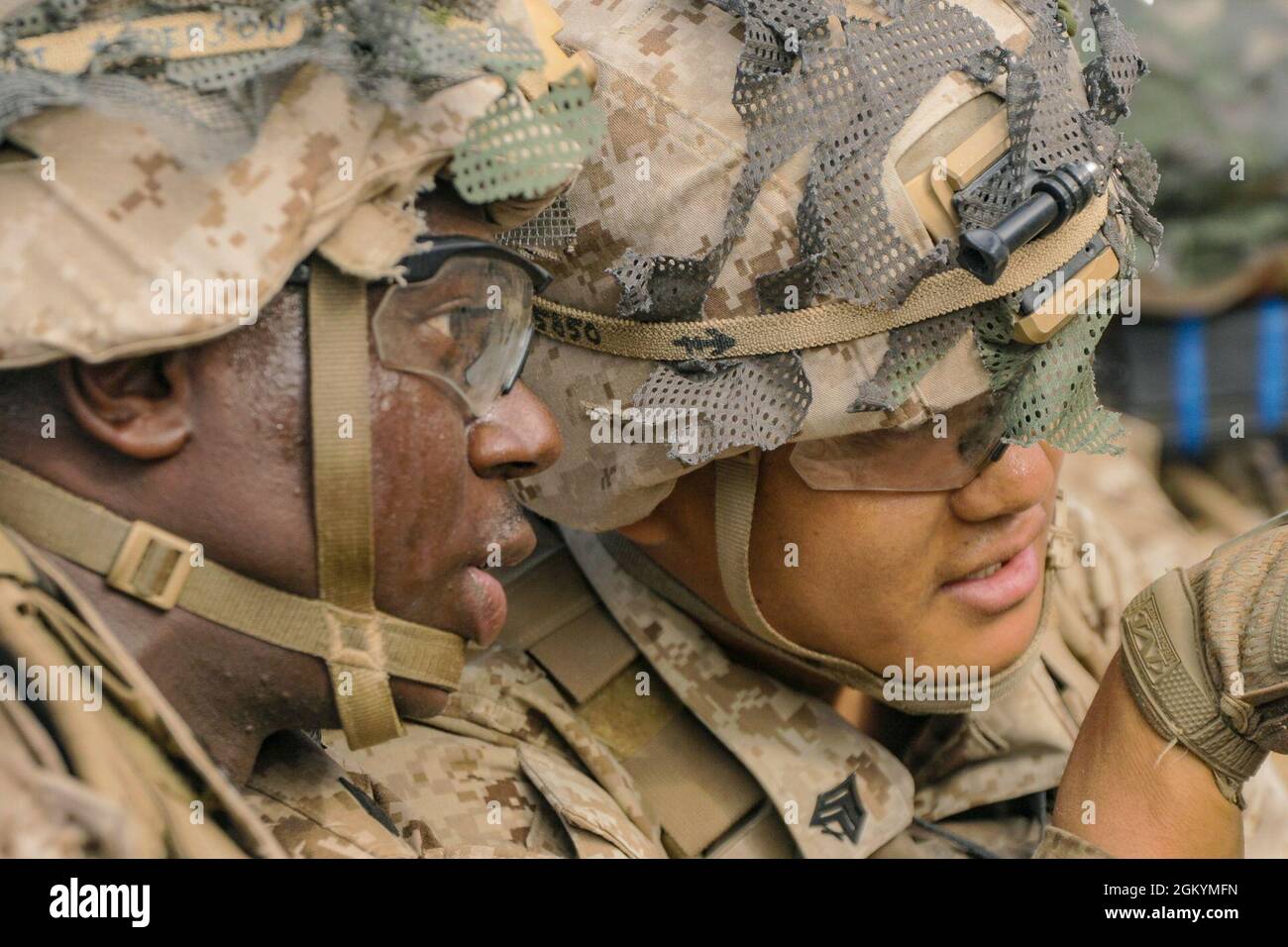Sgt. Isaac Anderson (left) and Sgt. Lucas Low, squad leaders with Echo ...