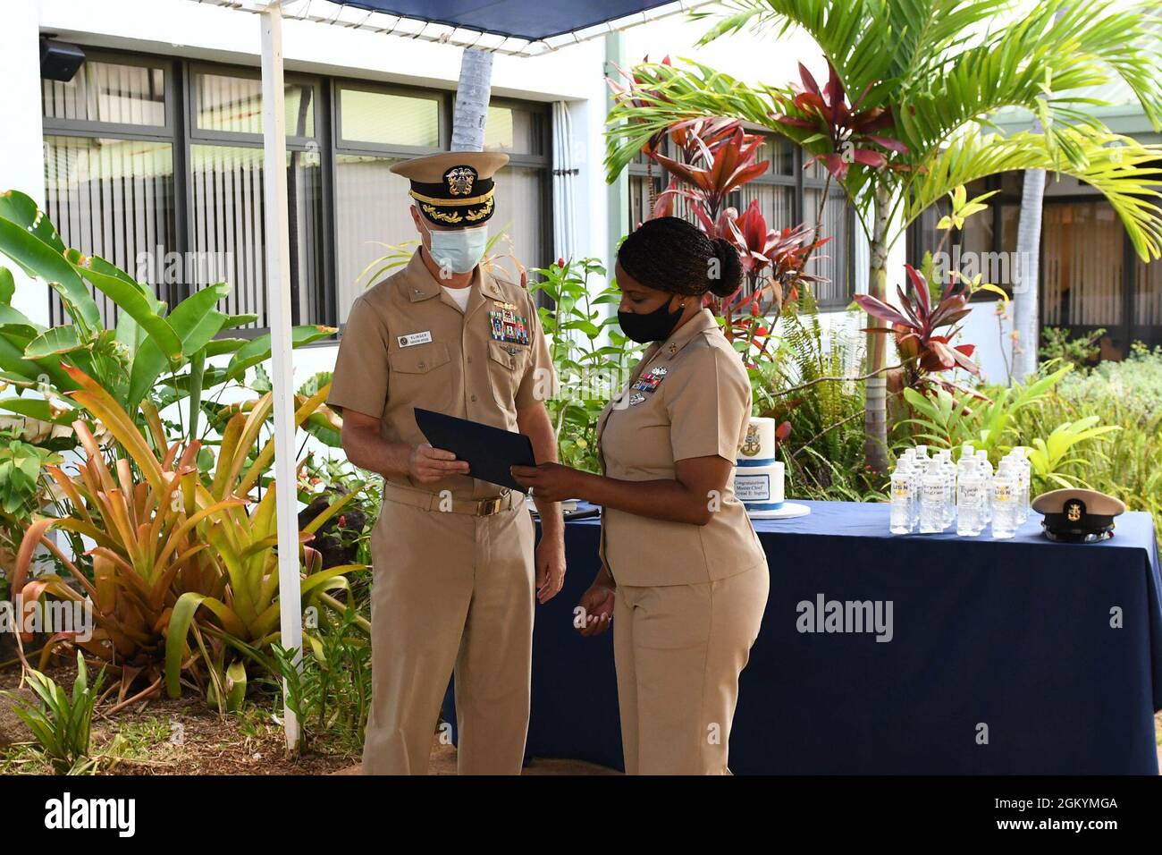 A frocking ceremony for Hospital Corpsman Master Chief Crystal Ingram ...