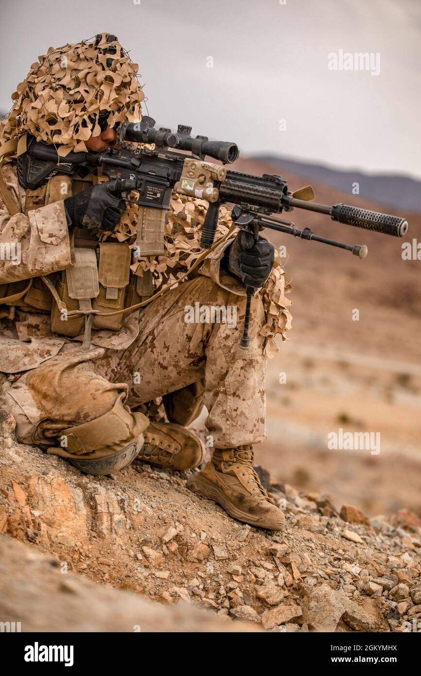 Lance Cpl. Louis Watterssmith, a designated marksman with Echo Company ...