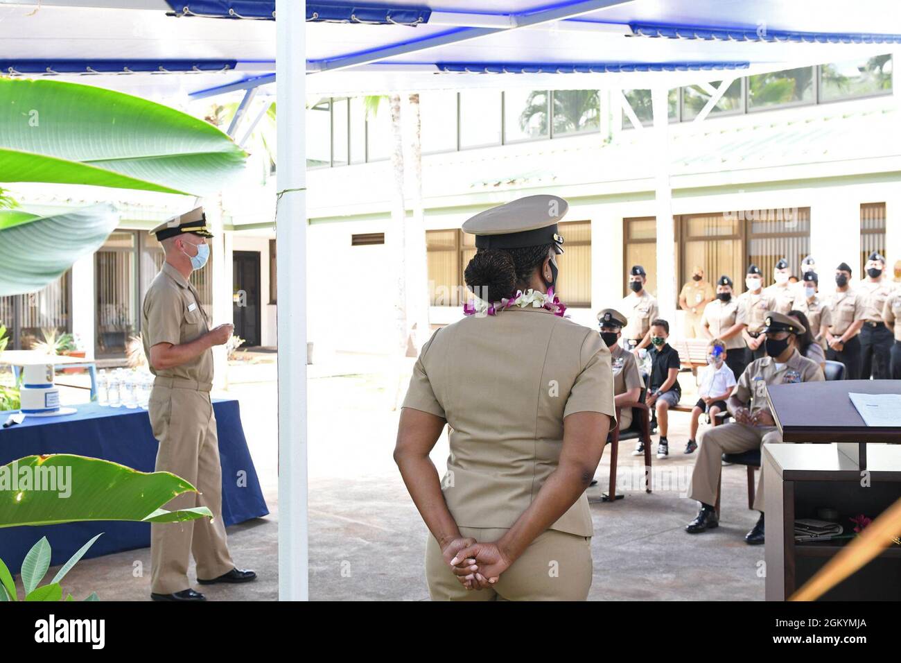A frocking ceremony for Hospital Corpsman Master Chief Crystal Ingram ...