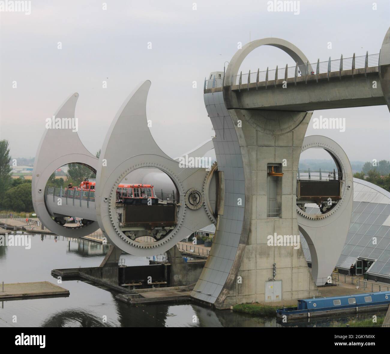 The worlds first and only rotating boat lift hi-res stock photography ...
