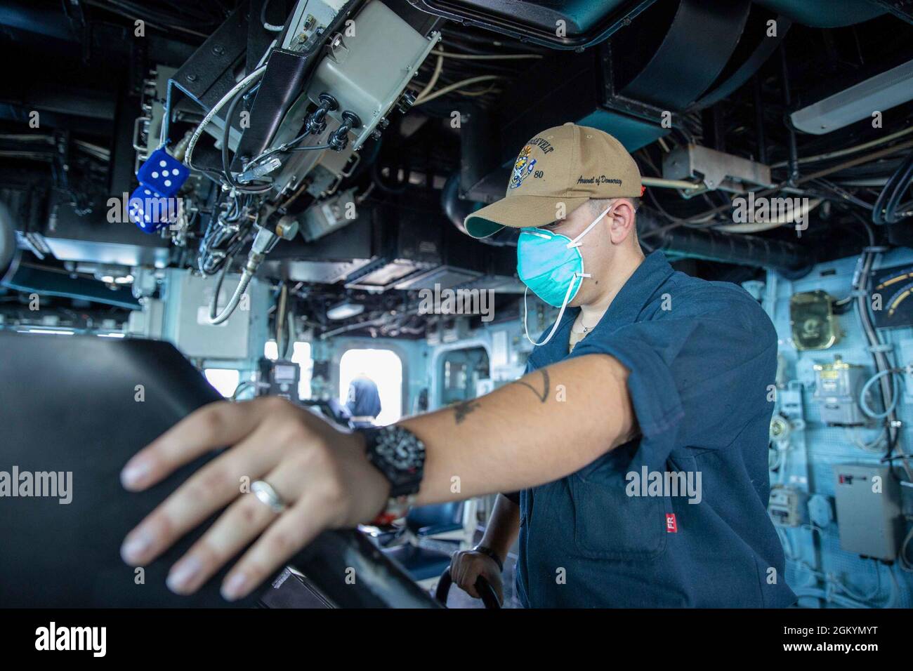 MEDITERRANEAN SEA (July 30, 2021) Boatswain’s Mate Seaman Eli Duncan ...