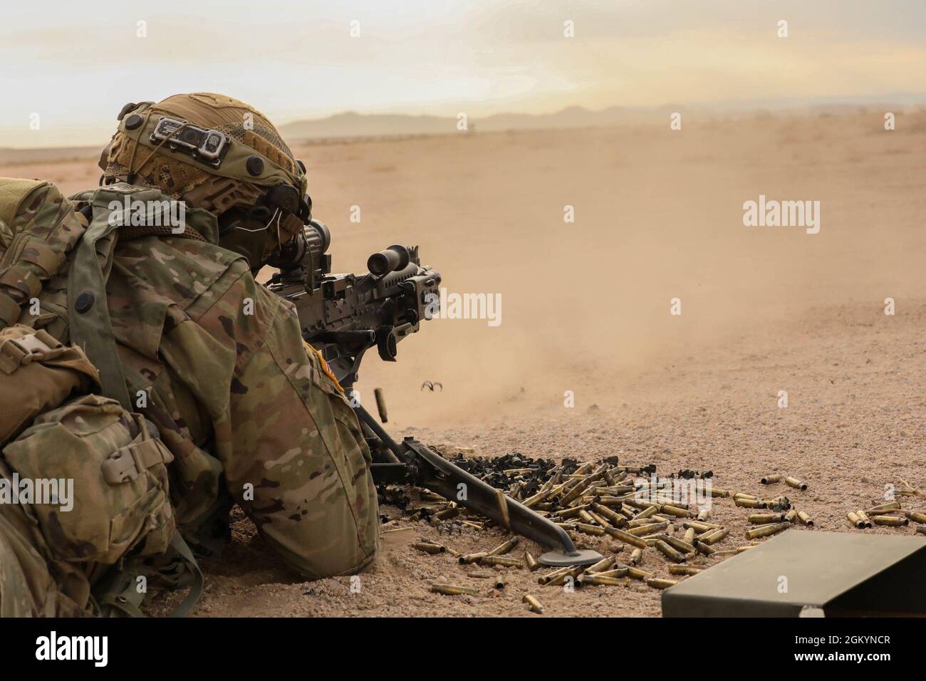 A Soldier with the Charlie Company 1-185th Infantry Regiment ...