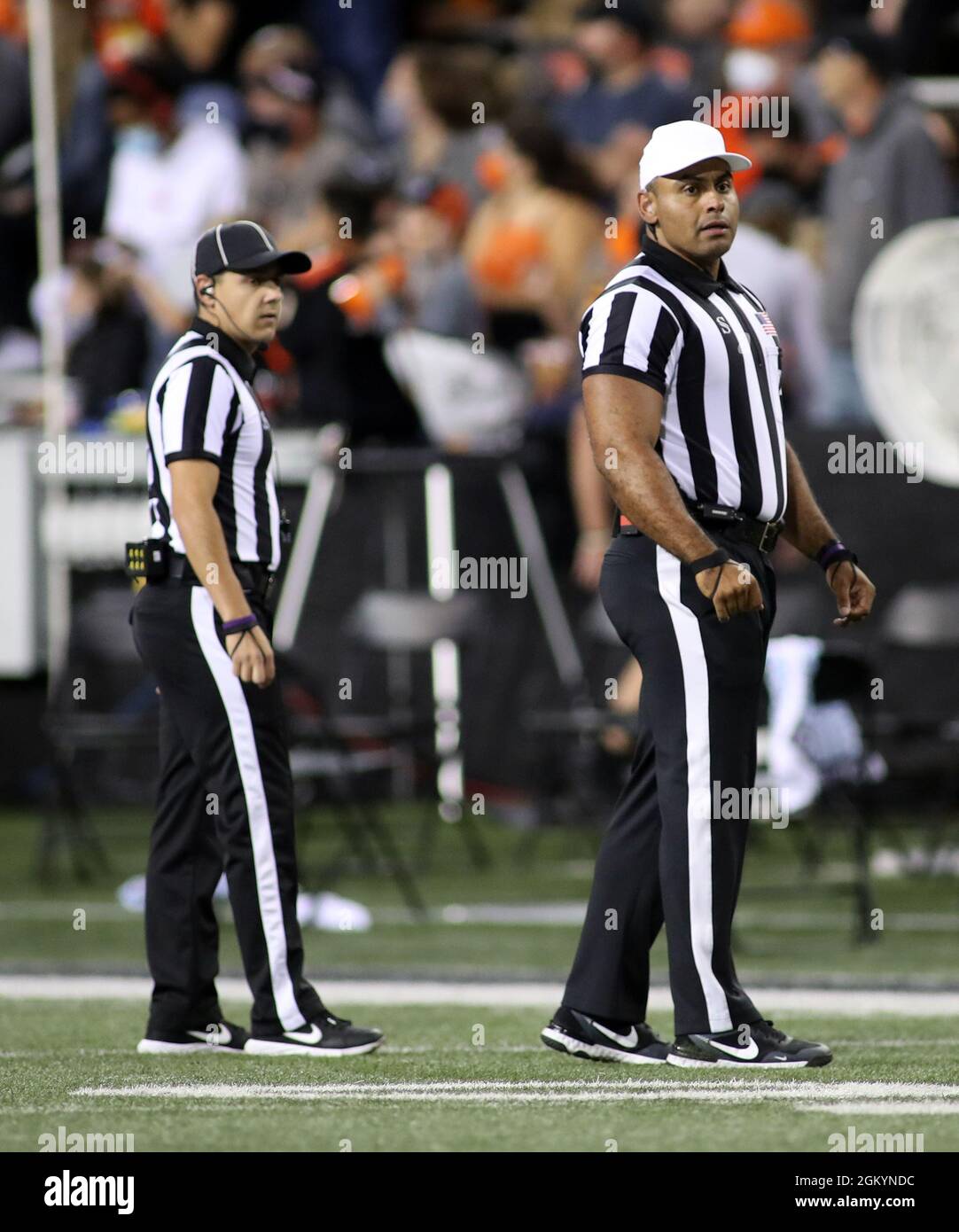 September 11, 2021 - Muscle clad referee Christian Watson during a game ...