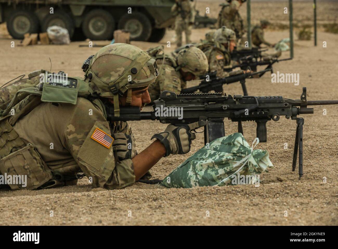 Soldiers with Charlie Company 1-185th Infantry Regiment, California ...