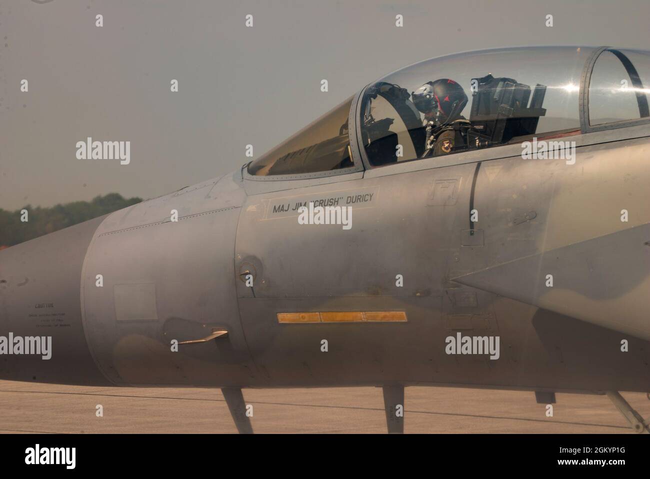 A USAF F-15C number 82-0025, assigned to Eglin Air Force Base, Florida ...