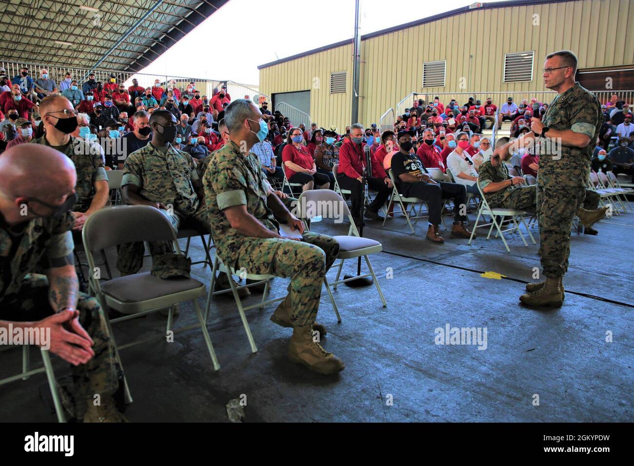 U.S. Marine Corps Maj. Gen. Joseph Shrader, commanding general, Marine ...