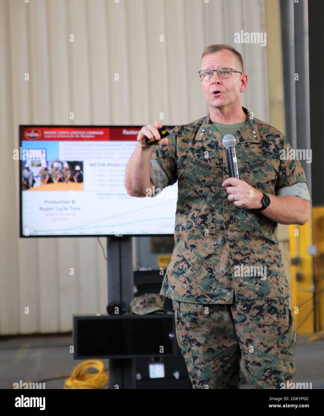 U.S. Marine Corps Maj. Gen. Joseph Shrader, commanding general, Marine ...