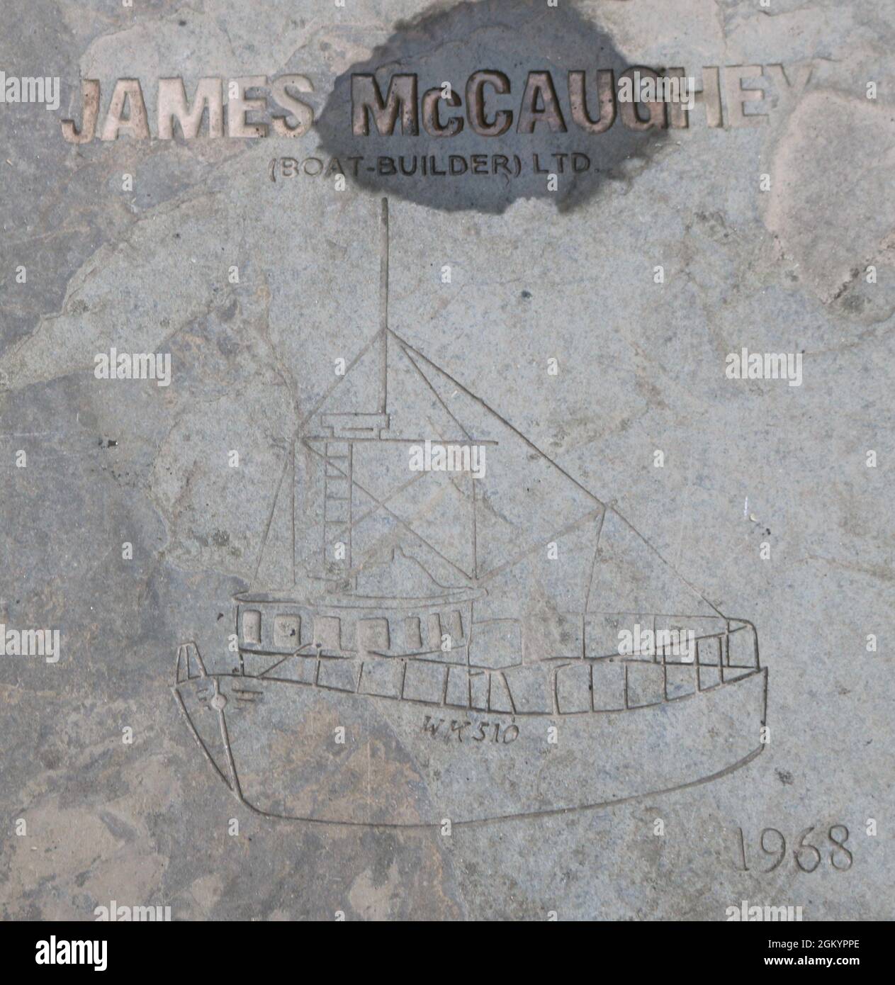 Wick, Scotland - Business Flagstones on pavement - James McCaughey ...