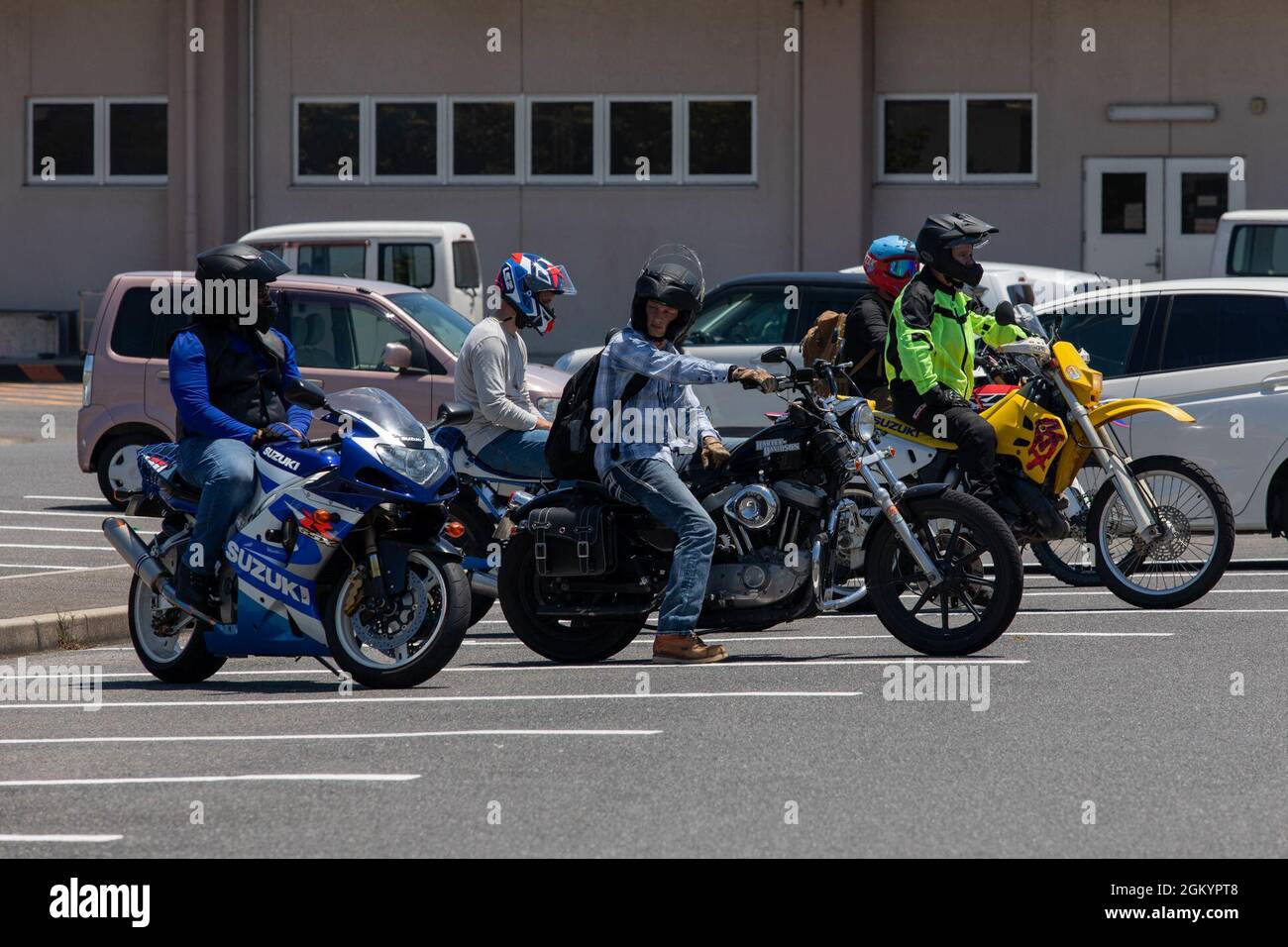 Marine Corps Air Station (MCAS) Iwakuni personnel of Headquarters and ...