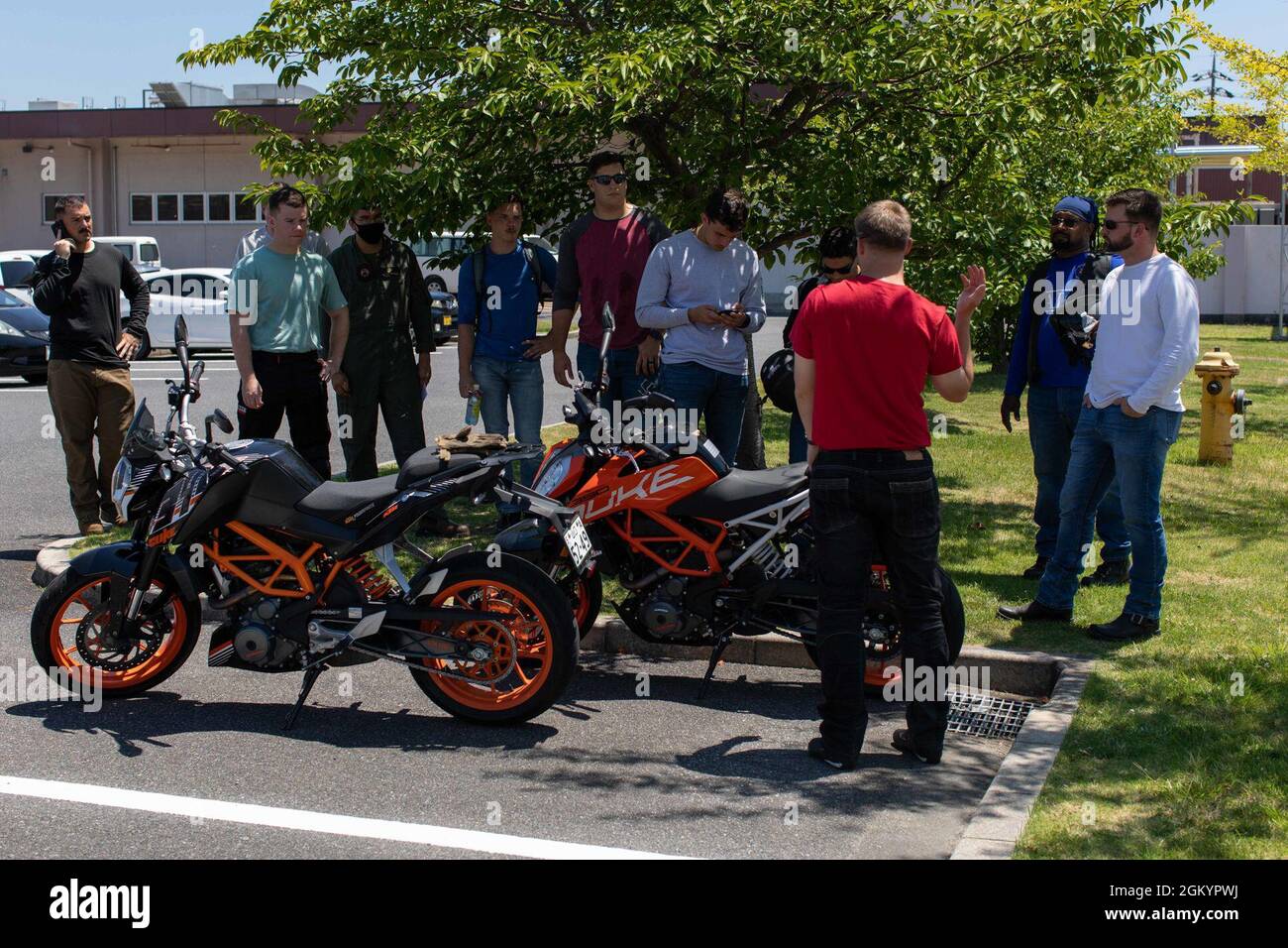 Marine Corps Air Station (MCAS) Iwakuni personnel of Headquarters and ...