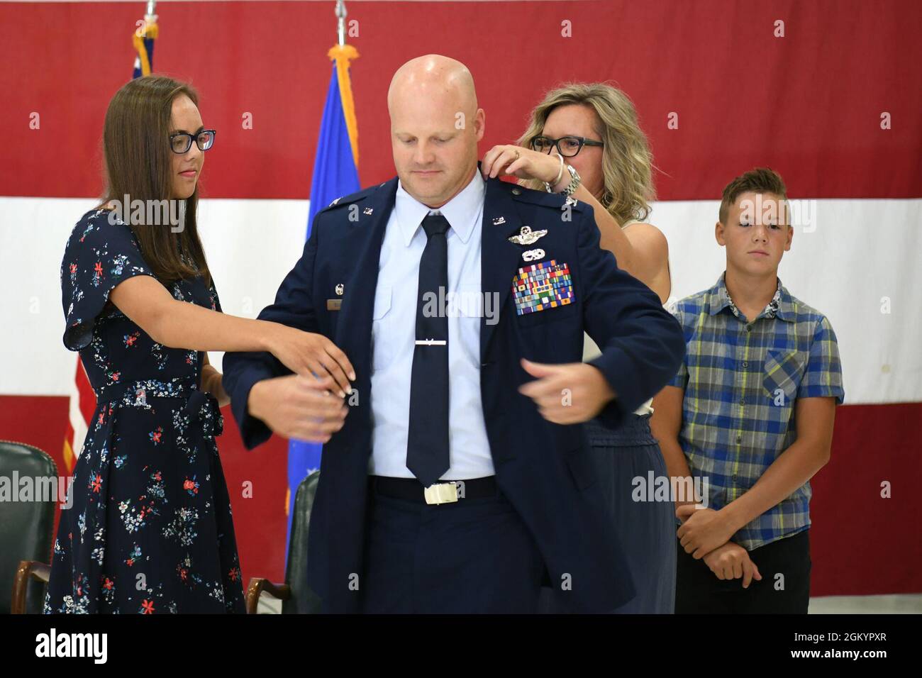 U.S. Air Force Col. Lee Bouma, 173rd Maintenance Group commander, is ...