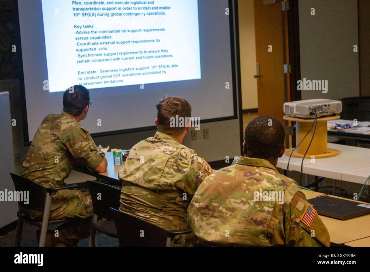 Soldiers newly assigned to 10th Special Forces Group (A) receive ...