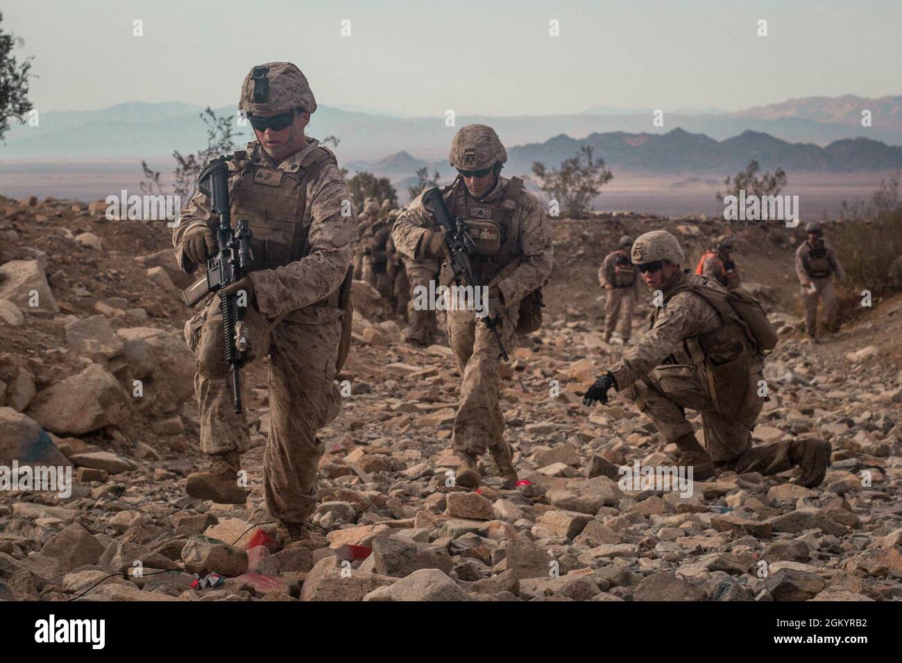 Marines with Fox Company, 2nd Battalion, 23rd Marines, 4th Marine ...