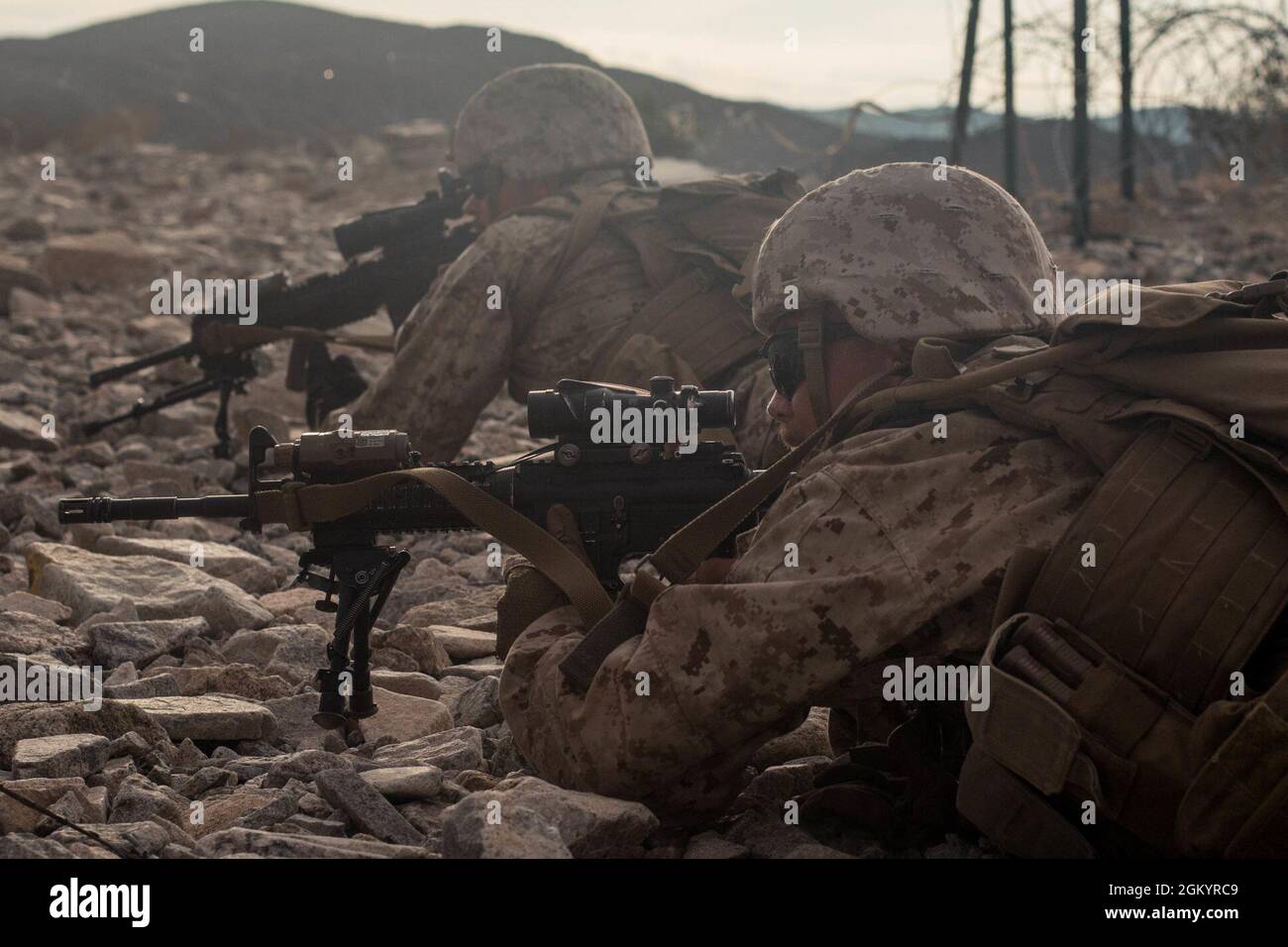 Marines with Fox Company, 2nd Battalion, 23rd Marines, 4th Marine ...