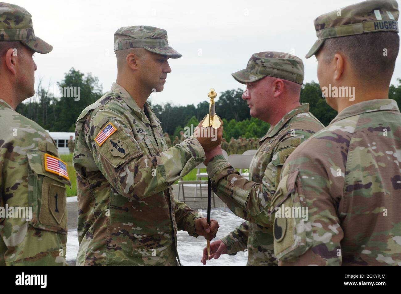 Kentucky Army National Guard Maj. Jason Mendez, commander of the 1st ...