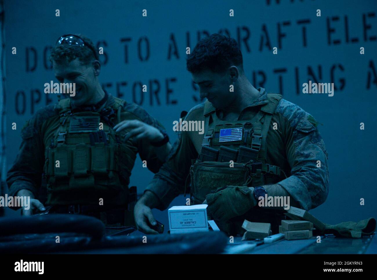 U.S. Marines with Force Reconnaissance Platoon, 31st Marine ...