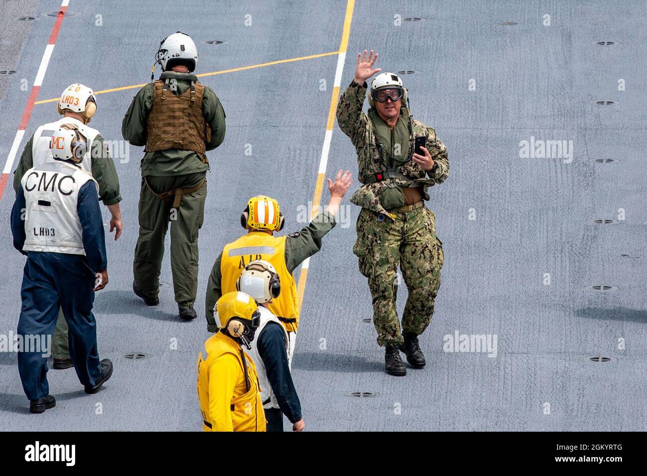 210731-N-MZ836-1042 ATLANTIC OCEAN (July 31, 2021) Capt. Neil Koprowski ...