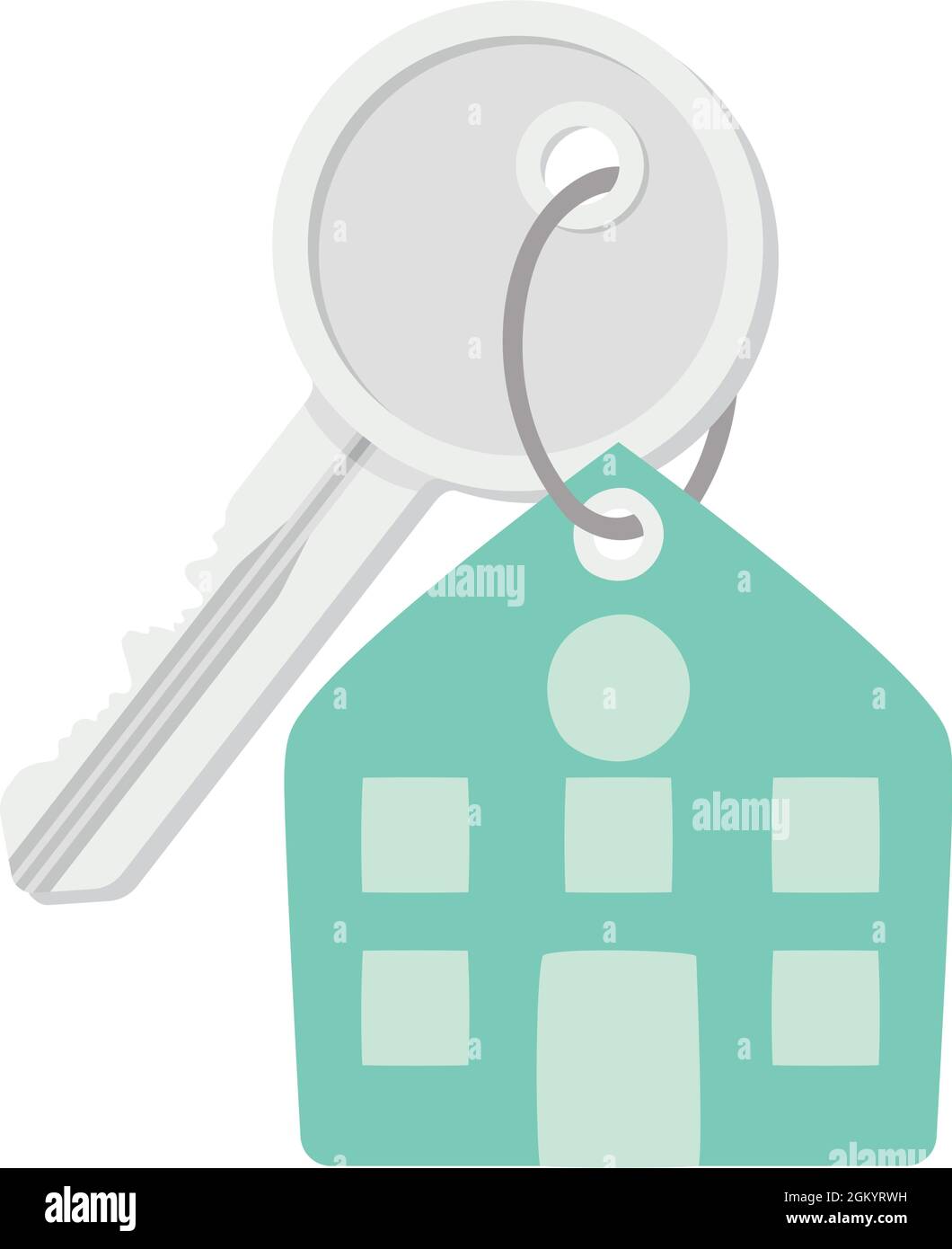 green keychain illustration Stock Vector Image & Art - Alamy