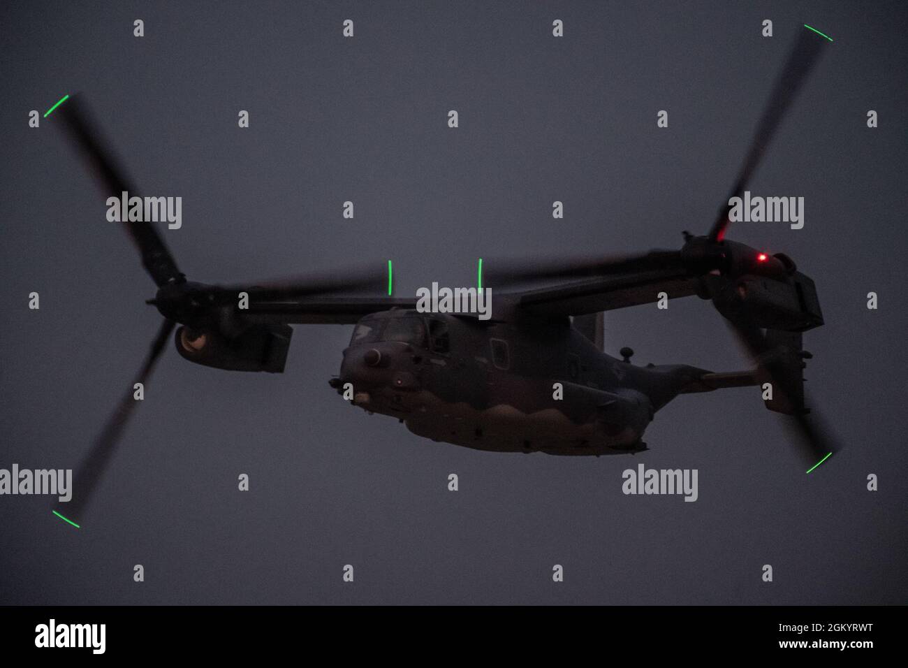 A U.S. Air Force CV-22 Osprey from the 8th Special Operations Squadron ...