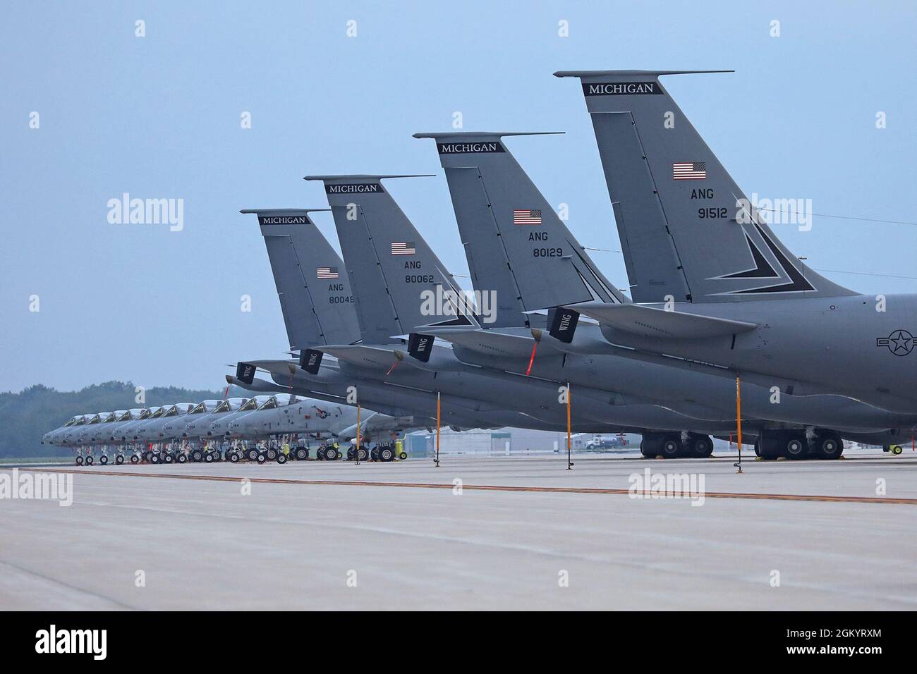 KC-135 Stratotankers and A-10 Thunderbolt II aircraft from the 127th ...