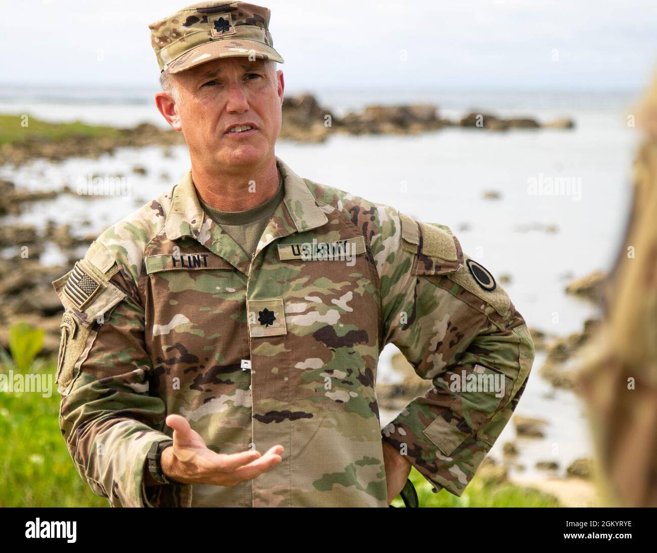 Lt. Col. Erik Flint, the unit historian for America’s First Corps ...