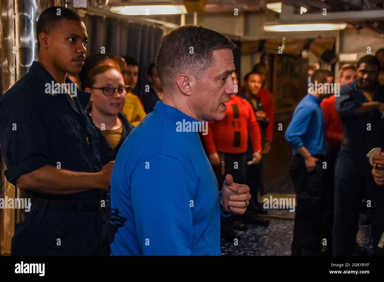 210731-N-BR419-1008 ARABIAN SEA (July 31, 2021) – Command Master Chief ...