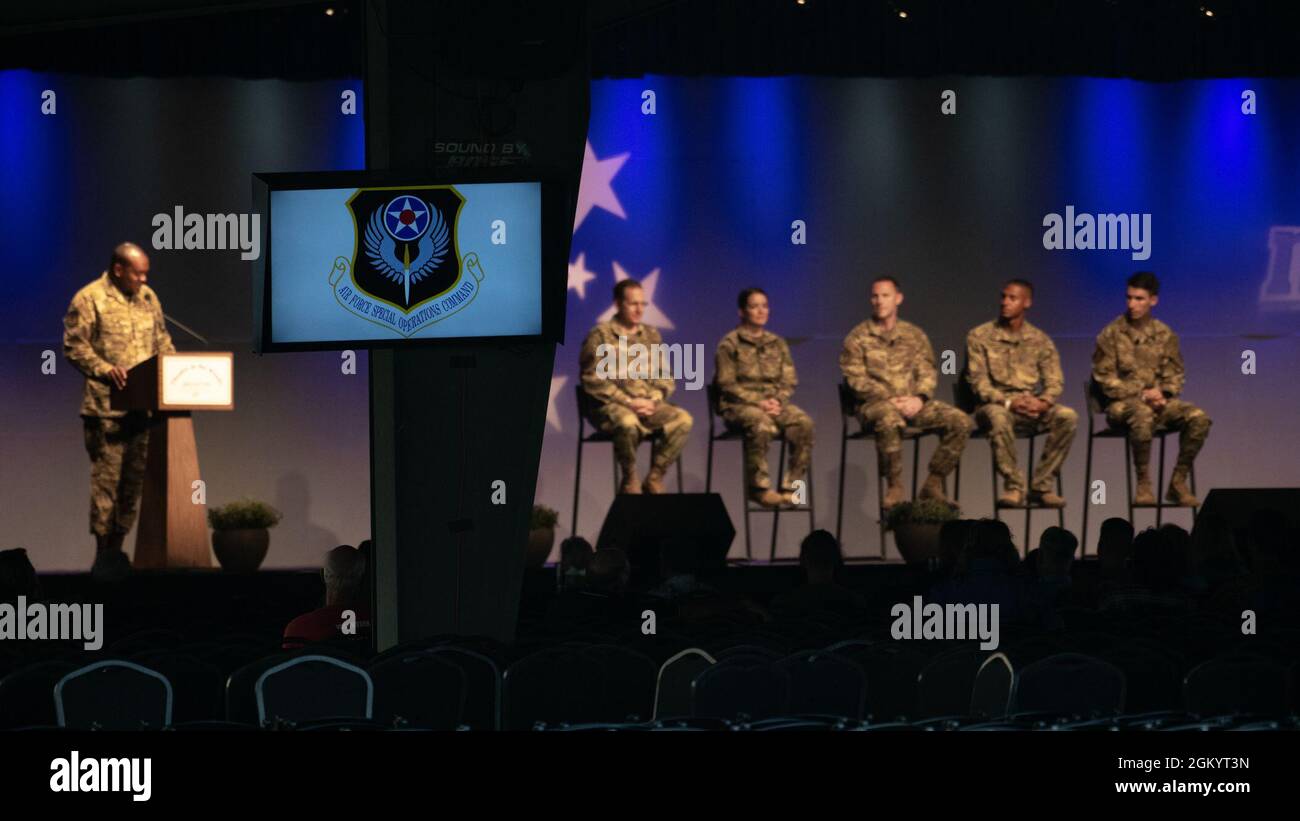 Air Force Special Operations Command Airmen speak at an AFSOC panel ...