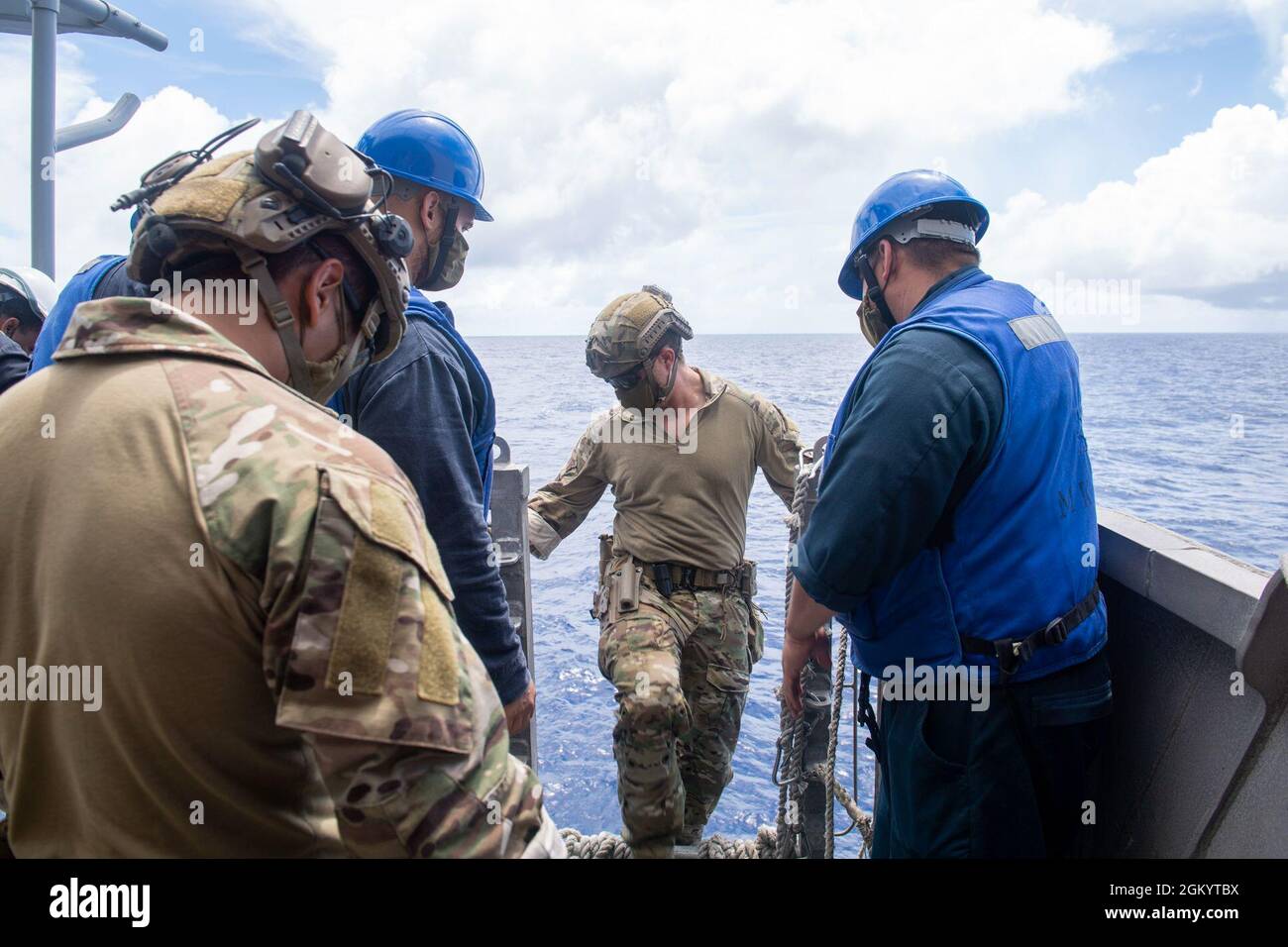 PACIFIC OCEAN (July 31, 2021) A member of U.S. Coast Guard Law ...