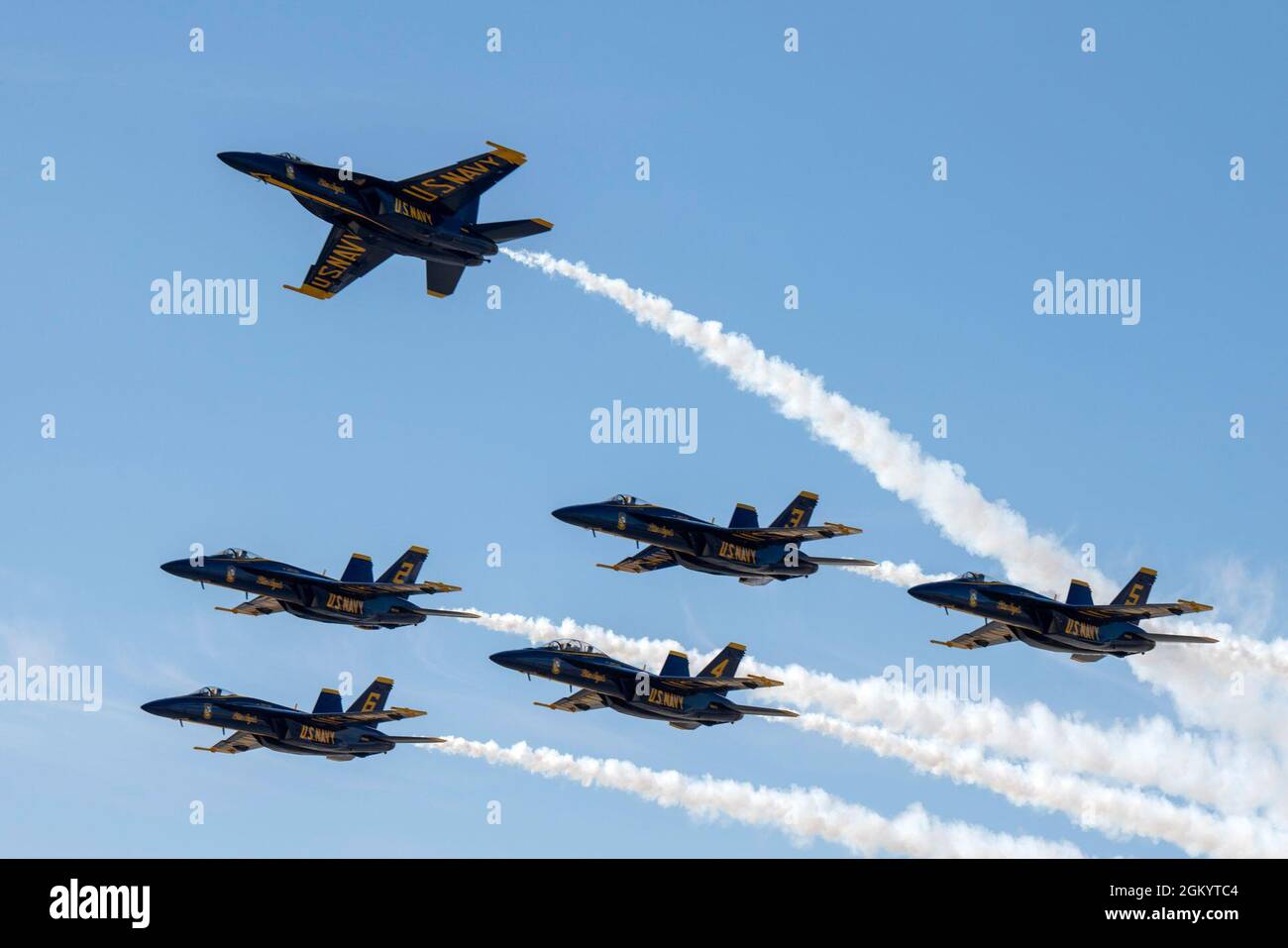 The U.S. Navy Flight Demonstration Squadron known as the Blue Angels ...
